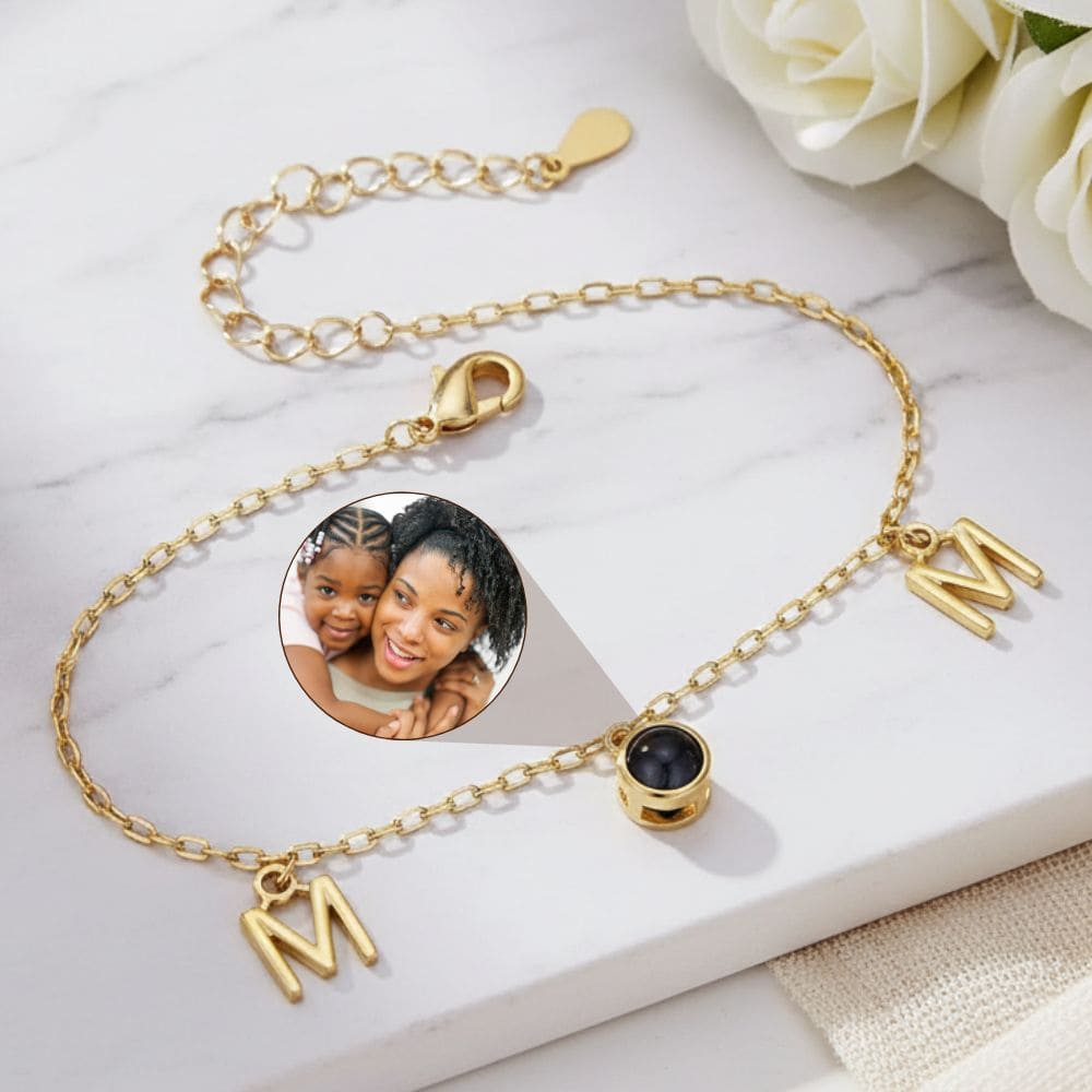 Personalised MOM Photo Projection Bracelet with Picture – Jewellery ...